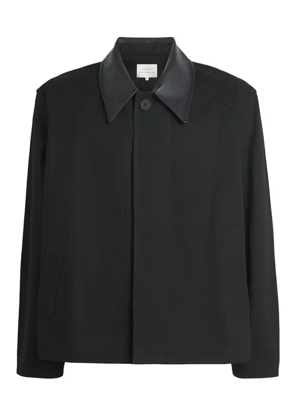 Studio Nicholson X Aaron Levine Cotton Canvas Dover Jacket - Black