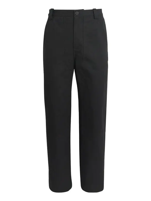 Studio Nicholson Cotton Canvas Denver Cargo Trousers - Black