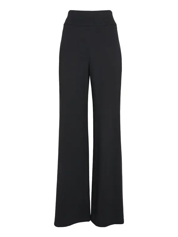 Veronica Beard Ponte Kalinda Wide-leg Trousers - Black
