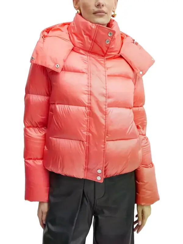 Patrizia Pepe Buttoned Padded Jacket - Orange