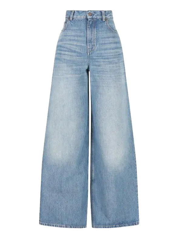 Chloé Wide-leg High-rise Jeans - Dream Blue