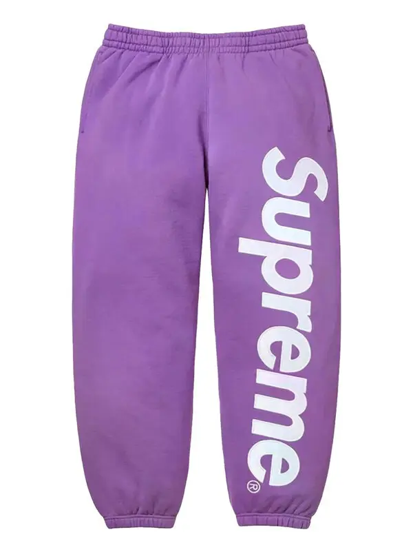 Supreme Logo Appliqué Track Pants - Purple