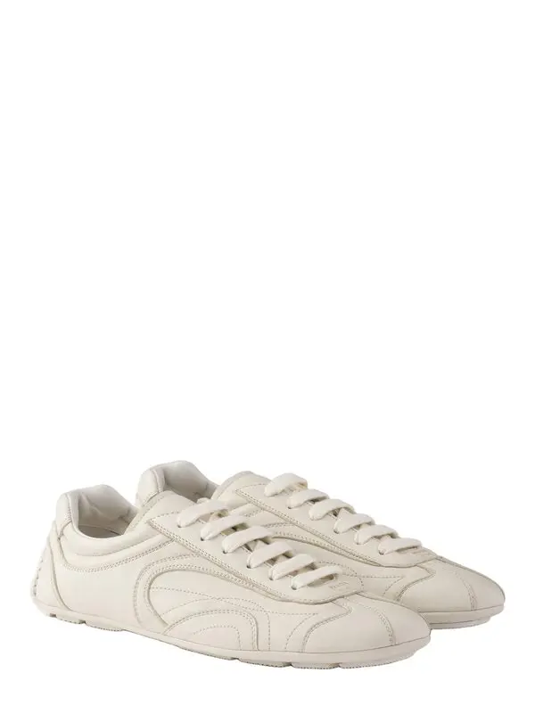 Prada Montecarlo Re-edition 2005 Nappa Leather Sneakers - Chalk White