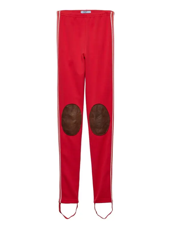 Prada Fleece Leggings - Red