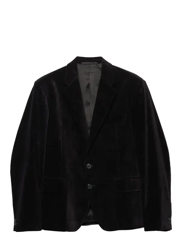 Prada Single-breasted Cotton Jacket - Black
