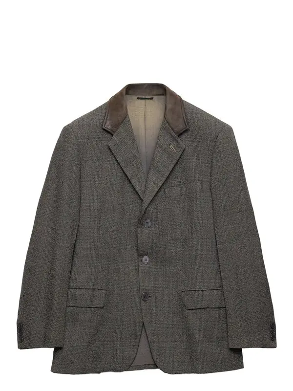 Prada Single-breasted Wool Jacket - Grey