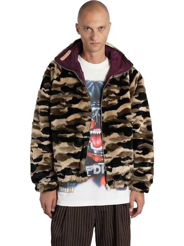 PDF Federico Fur & Shearling Jacket - Camouflage