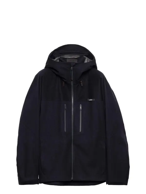 Prada Hooded Cashmere Jacket - Blue