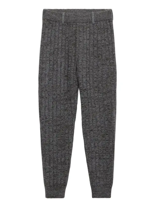 Prada Wool And Cashmere Pants - Slate/dark Brown