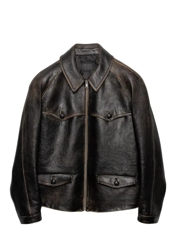 Prada Leather Jacket - Black