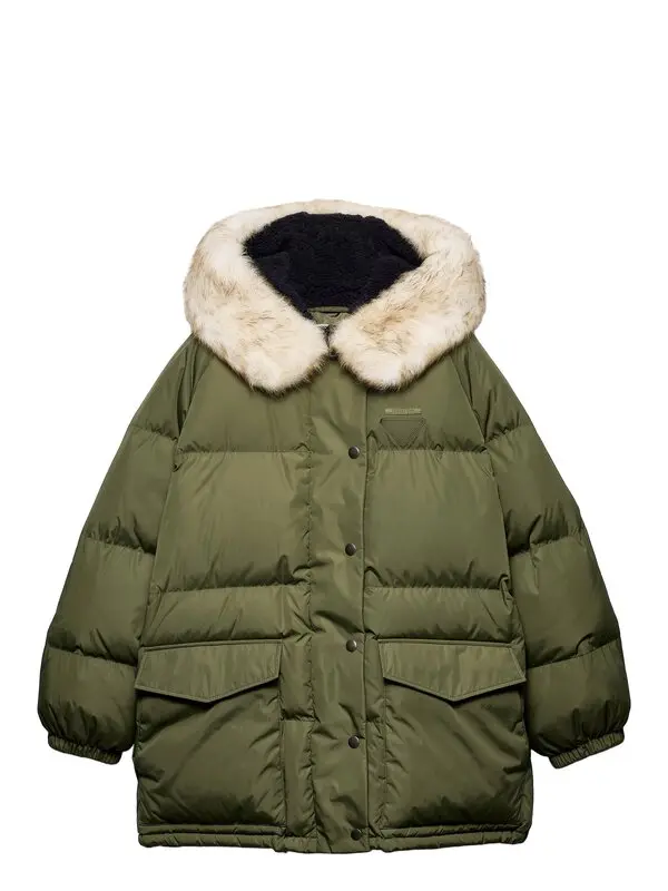 Prada Re-nylon Down Jacket - Green