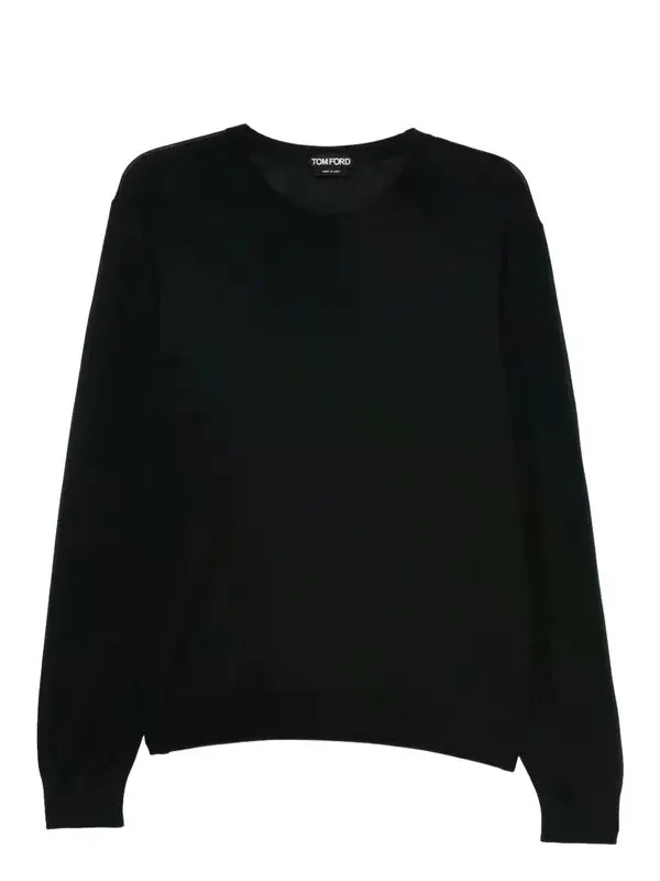 TOM FORD Crew Neck T-shirt - Black