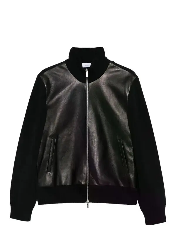 FERRAGAMO Zip-up Bomber Jacket - Black