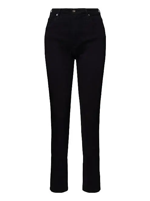 Ag Prima Cigarette-leg Stretch-denim Jeans - Super Black