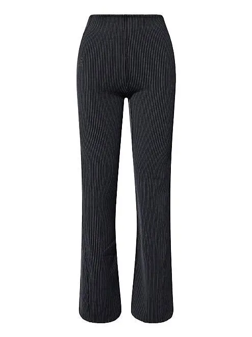 On Ribbed Stretch-woven Trousers - Black