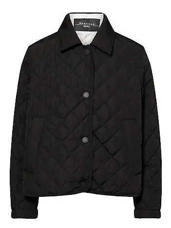 Max Mara Quilted Shell Jacket - Black