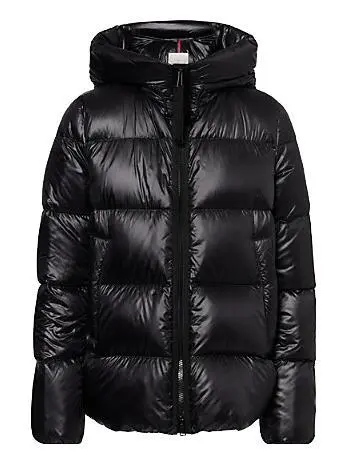 Moncler Serittes Hooded Shell-down Jacket - Black