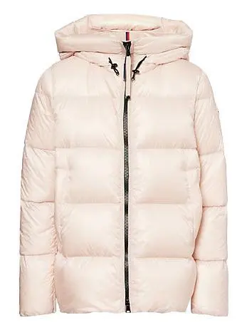 Moncler Serittes Hooded Shell-down Jacket - Rose Pink