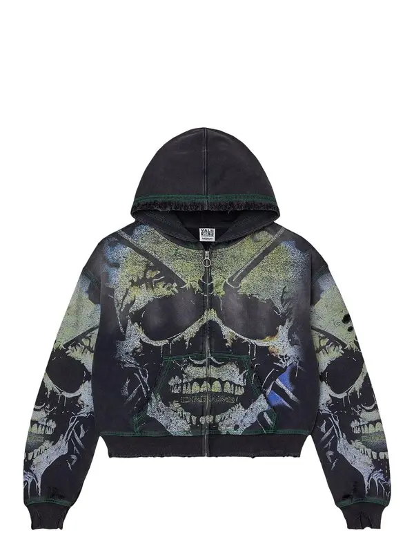 VALE FOREVER Gravedigger Zip Up - Black