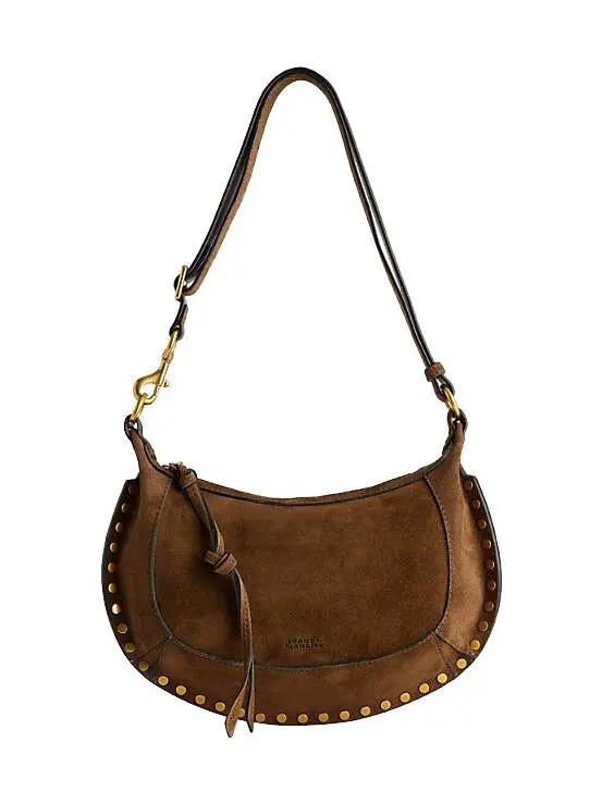 Isabel Marant Oskan Moon Leather Shoulder Bag - Bronze