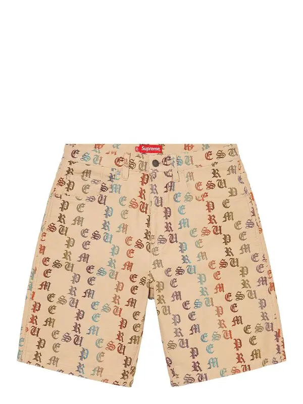 Supreme Gradient Jacquard Denim Short - Tan