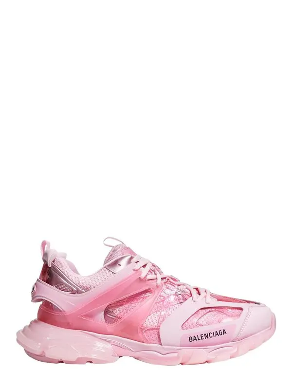 Balenciaga Track Sneaker With Clear Sole - Pink