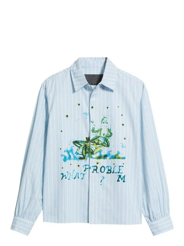 JUNGLES What Problem? Button Up - Blue