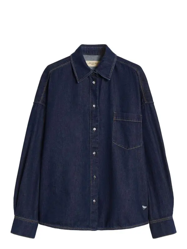 Max Mara Cotton Denim Shirt - Navy