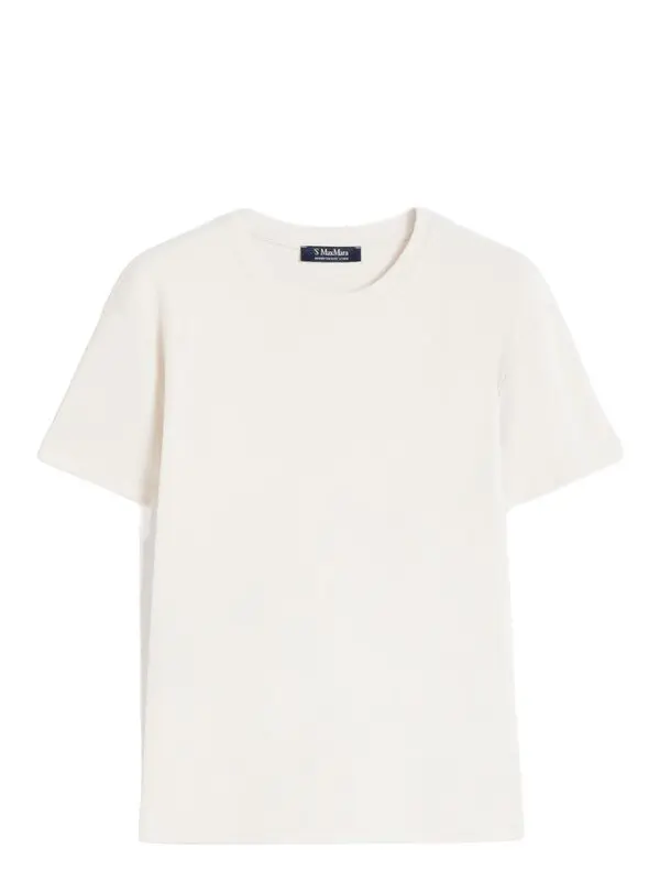 Max Mara Embroidered Jersey T-shirt - Sand