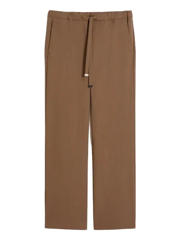 Max Mara Wool Gabardine Trousers - Camel