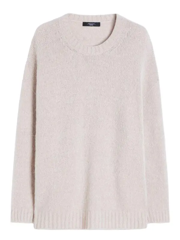 Max Mara Oversized Alpaca And Cotton Sweater - Sand