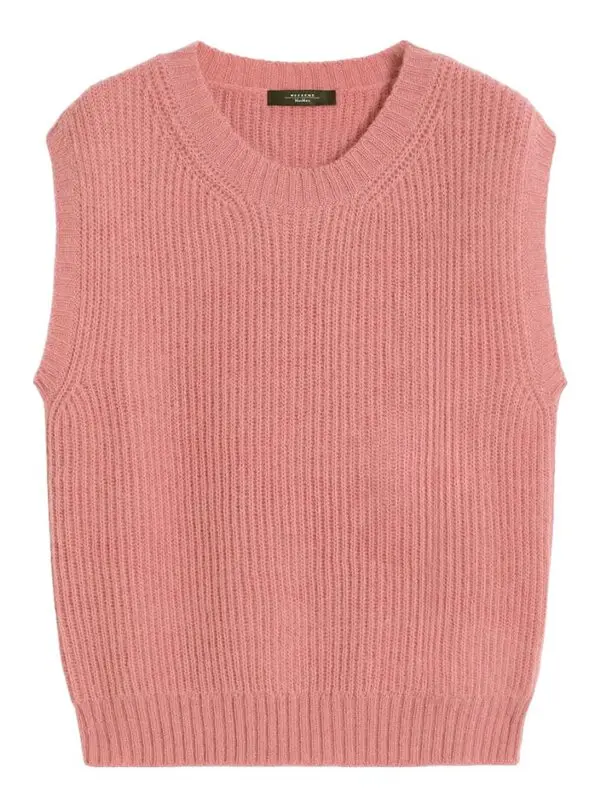 Max Mara Mohair-blend Gilet - Antique Rose
