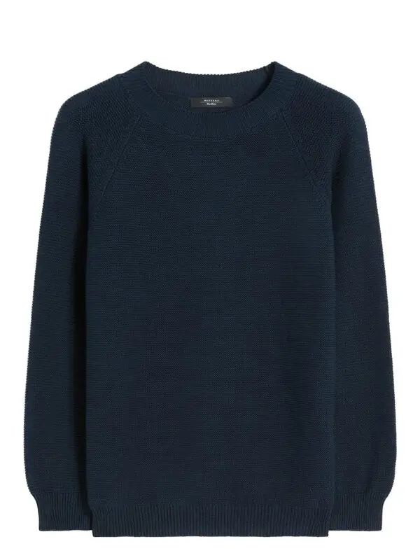 Max Mara Cotton Sweater - Navy