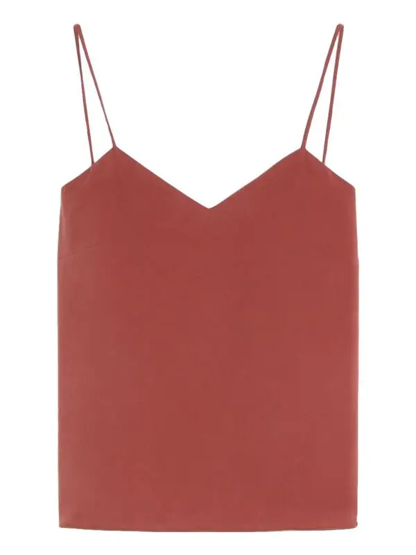 Max Mara Silk Canvas Top - Terra Cotta