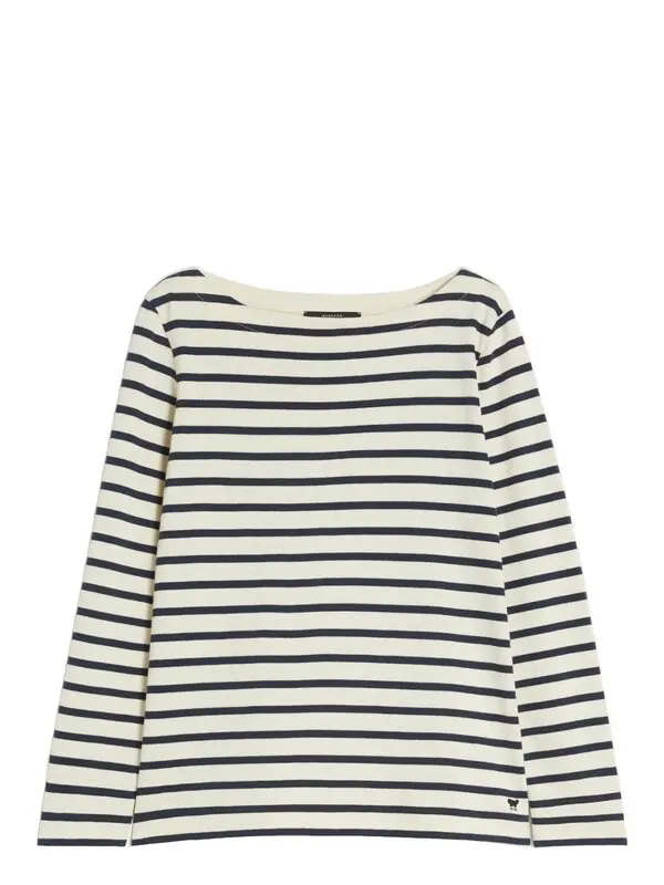 Max Mara Striped Cotton Jersey T-shirt - Ivory