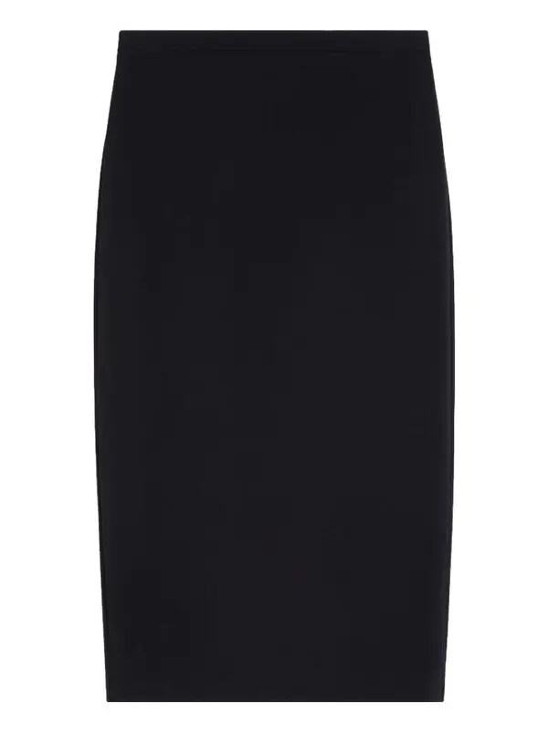 Max Mara Woollen Cloth Pencil Midi Skirt - Ultramarine