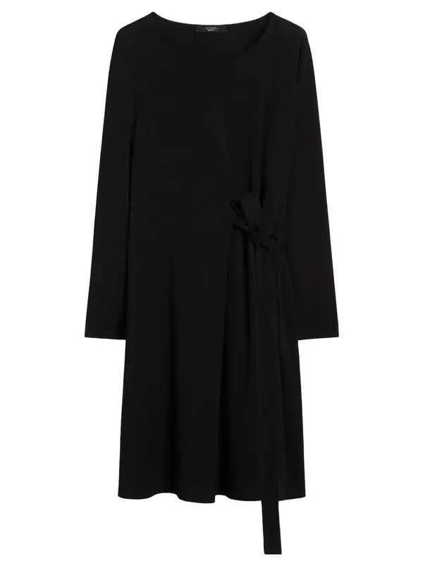 Max Mara Crepe Jersey Mini Dress - Black