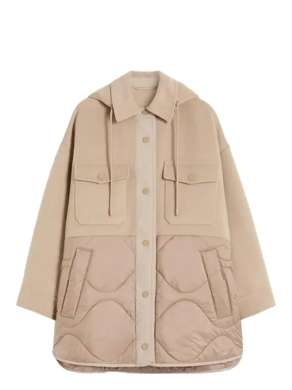 Max Mara Padded Wool And Nylon Coat - Camel