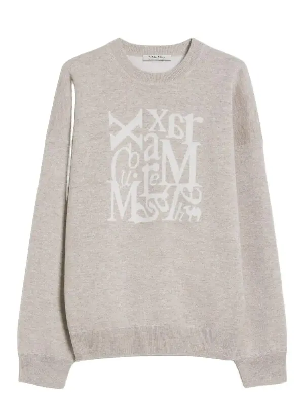 Max Mara Wool And Cashmere Crew-neck Sweater - Beige