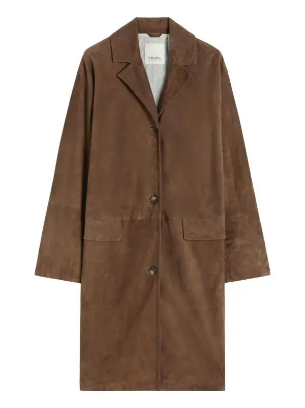 Max Mara Suede Overcoat - Brown