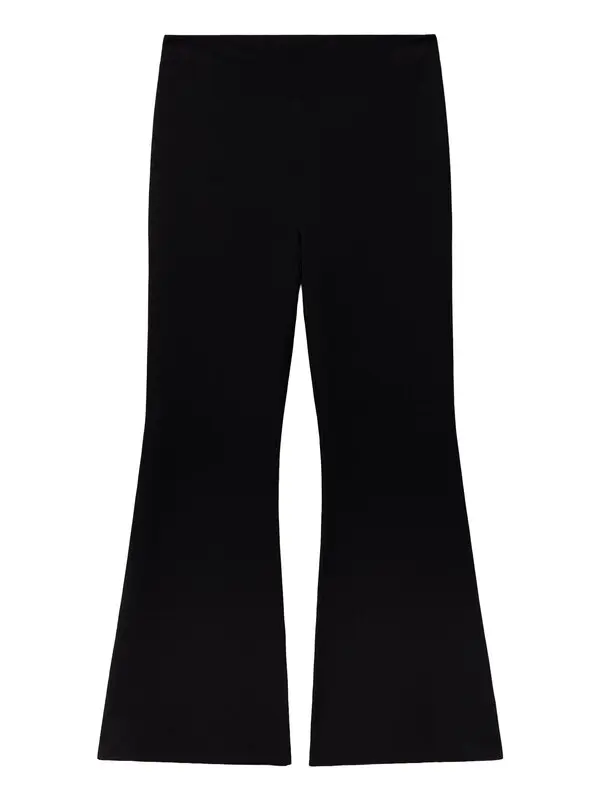 Stella McCartney Compact Knit Flared Pants - Black