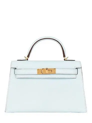Hermès Chevre Mysore Kelly 20 Sellier Handbag - Blue