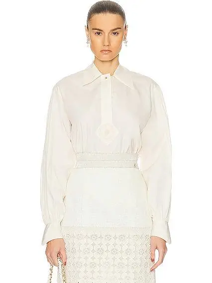 Chanel Balloon Sleeve Shirt - Ivory