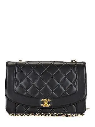 Chanel Lambskin Diana Flap Bag - Black
