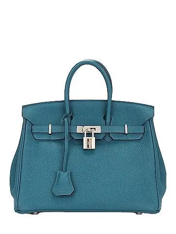 Hermès Clemence Birkin 25 Handbag - Colvert