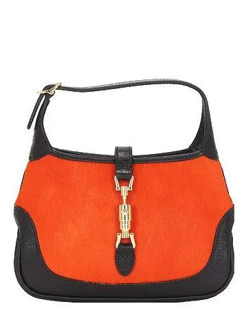 Gucci Calf Hair Mini Jackie 1961 Hobo Bag - Red