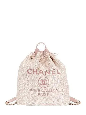 Chanel Deauville Backpack - Pink