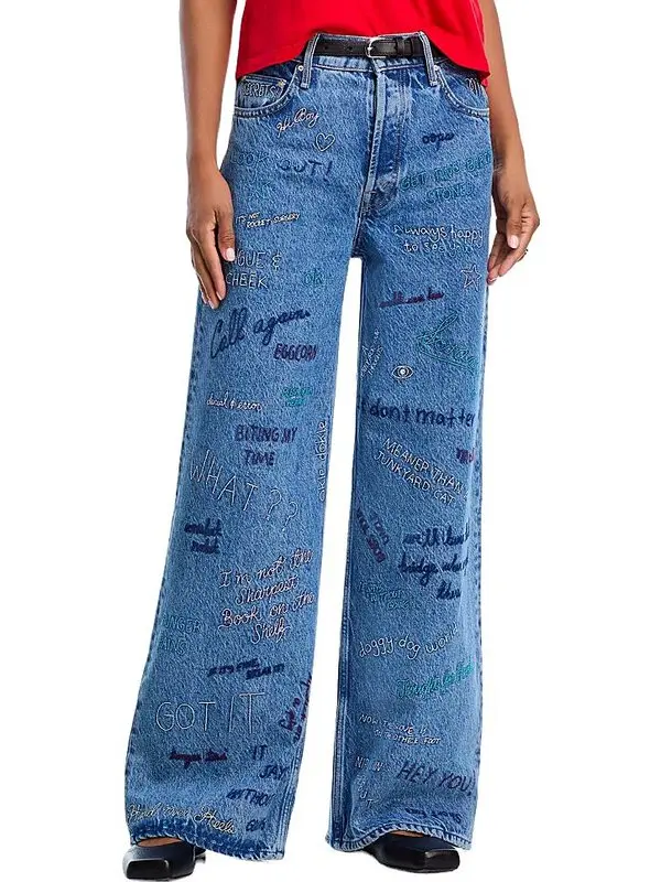 MOTHER The Mid Rise Double Dip Nerdy Jeans - Alphabet Soup