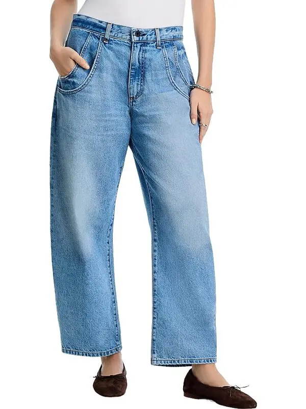 ASKK NY Lenox High-rise Barrel Jeans - Blondie