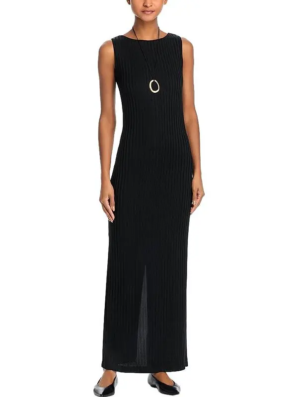Rag & Bone Natalia Boat Neck Dress - Black